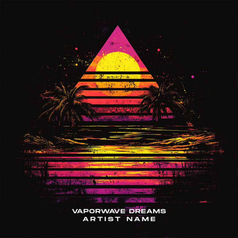 Vaporwave Dreams Album Cover Art Design – CoverArtworks